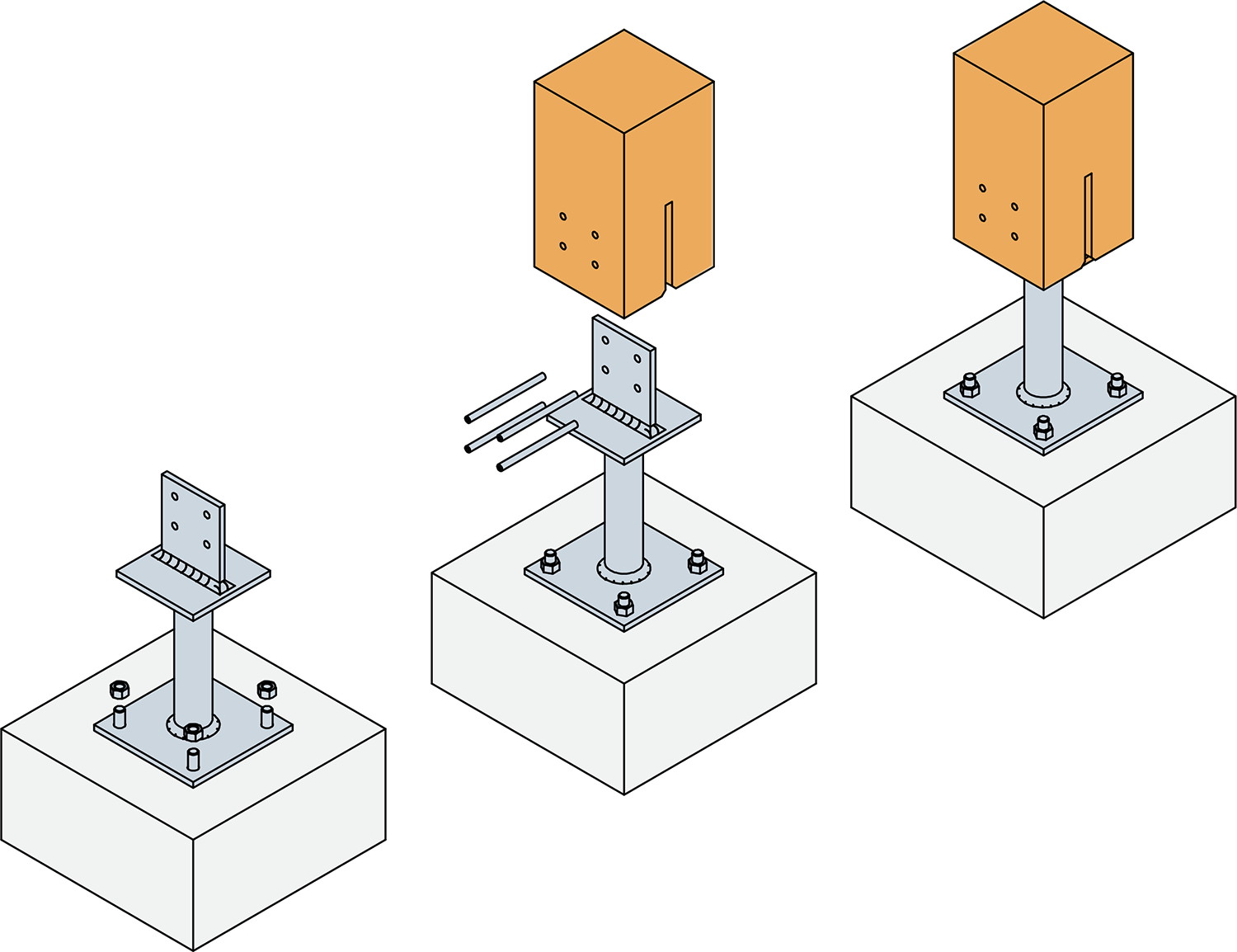 Simpson Strong-Tie Heavy Duty Elevated Post Base PBH75 & PBH120 – JAY ...