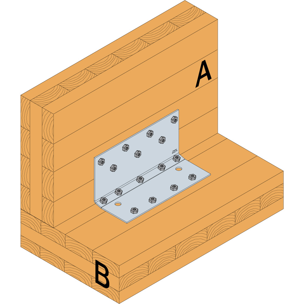 Heavy Duty Angle Bracket for CLT - AB255SSH | Simpson Strong-Tie