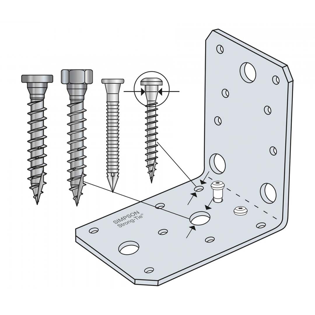 Simpson Strong Tie Connectors Simpson Strong Tie® SSC2.25 R125 Stud