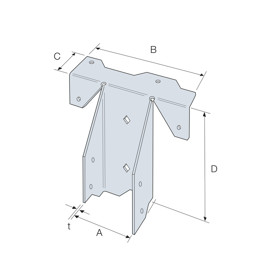 Ridge Rafter Connector - RR | Simpson Strong-Tie