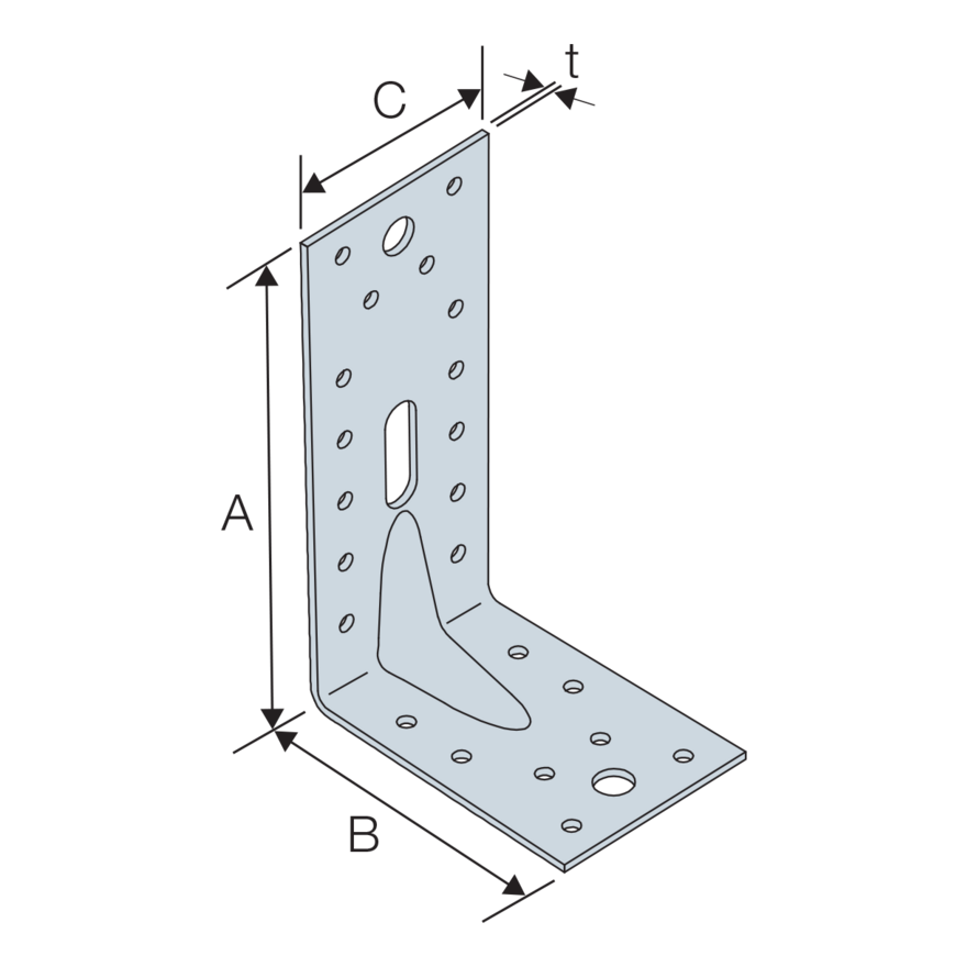 Large Reinforced Angle Brackets - E9S/2.5 | Simpson Strong-Tie