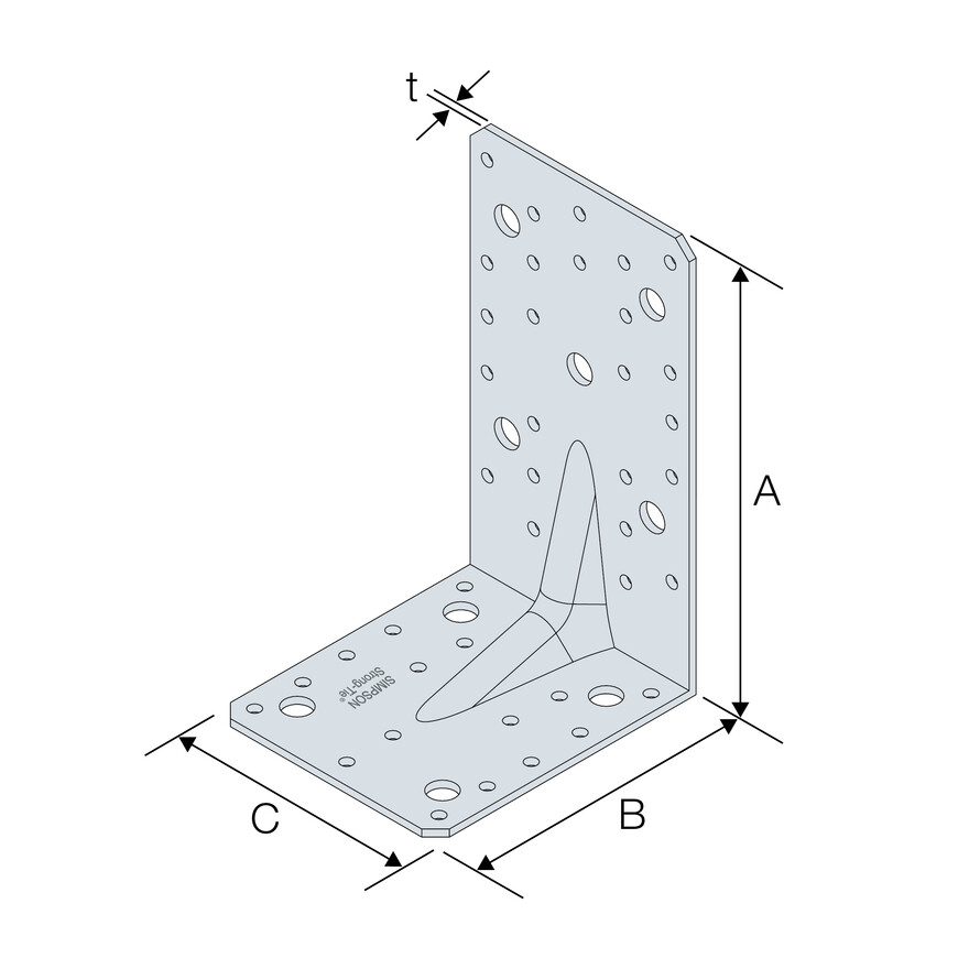 Large reinforced angle brackets - E20/3 | Simpson Strong-Tie